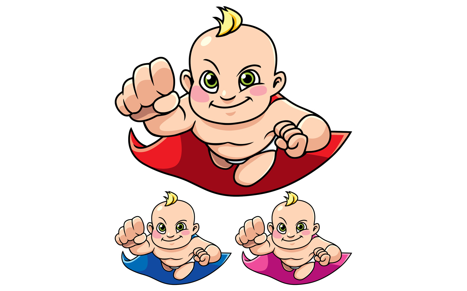 Super Baby - Illustration #126323 - TemplateMonster