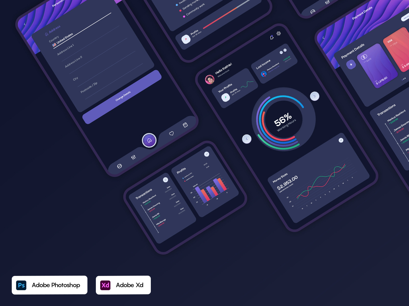 Dynamic Payments UI Kit #123339 - TemplateMonster