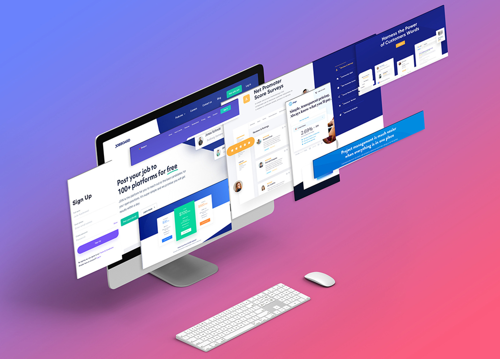 The Screens Website Presentation product mockup