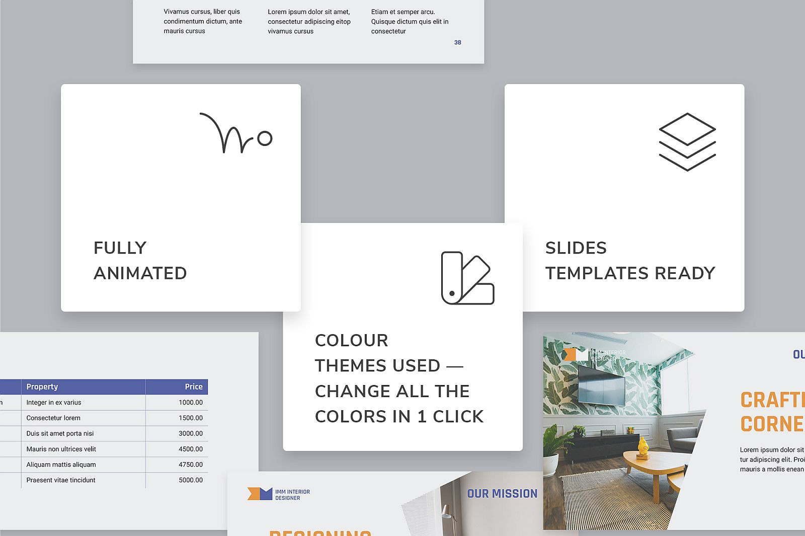 Interior Design Presentation PowerPoint template