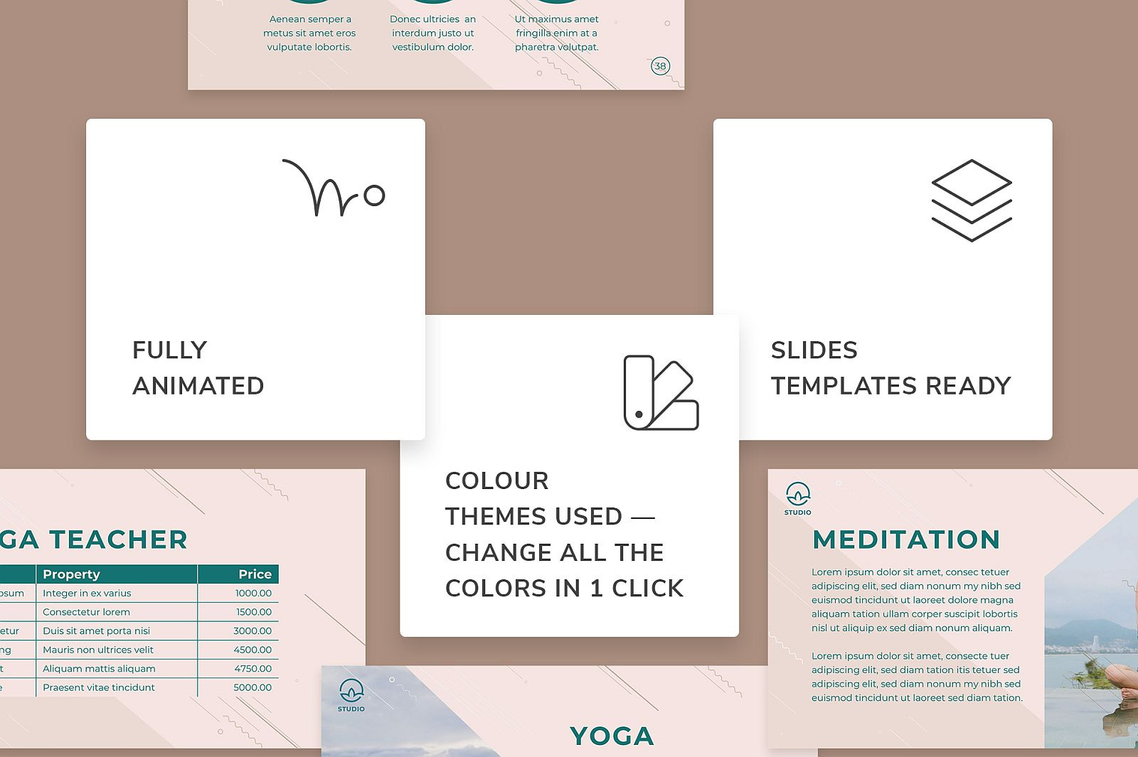 Yoga Instructor Presentation PowerPoint template