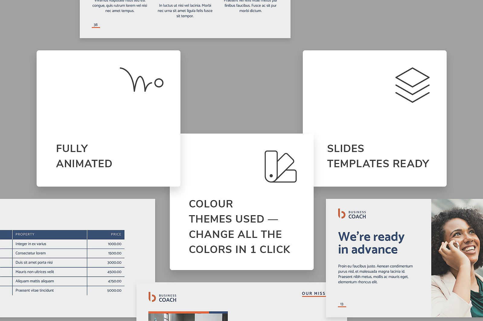 Business Coach Presentation PowerPoint template