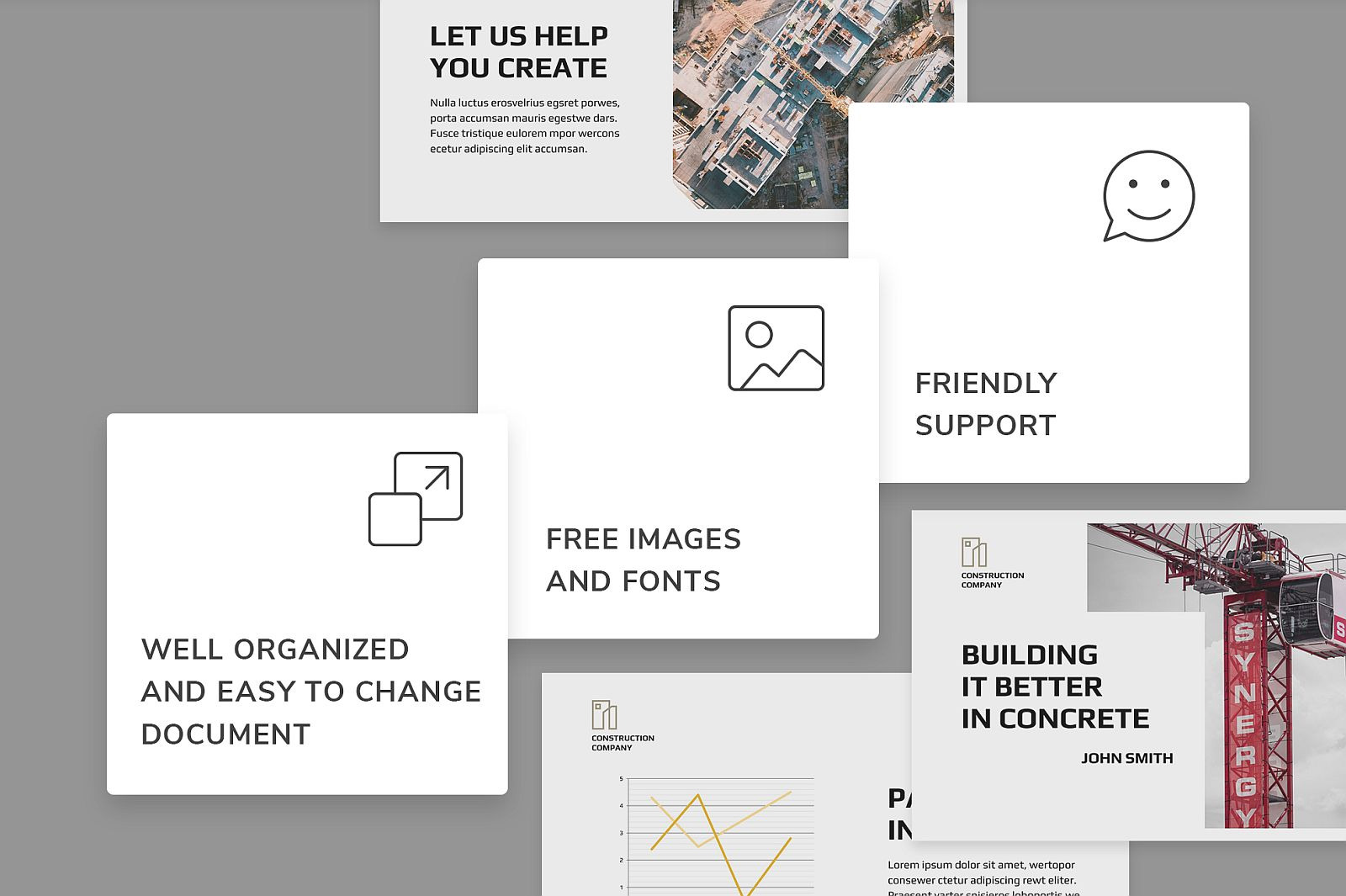 Construction Company Presentation PowerPoint template