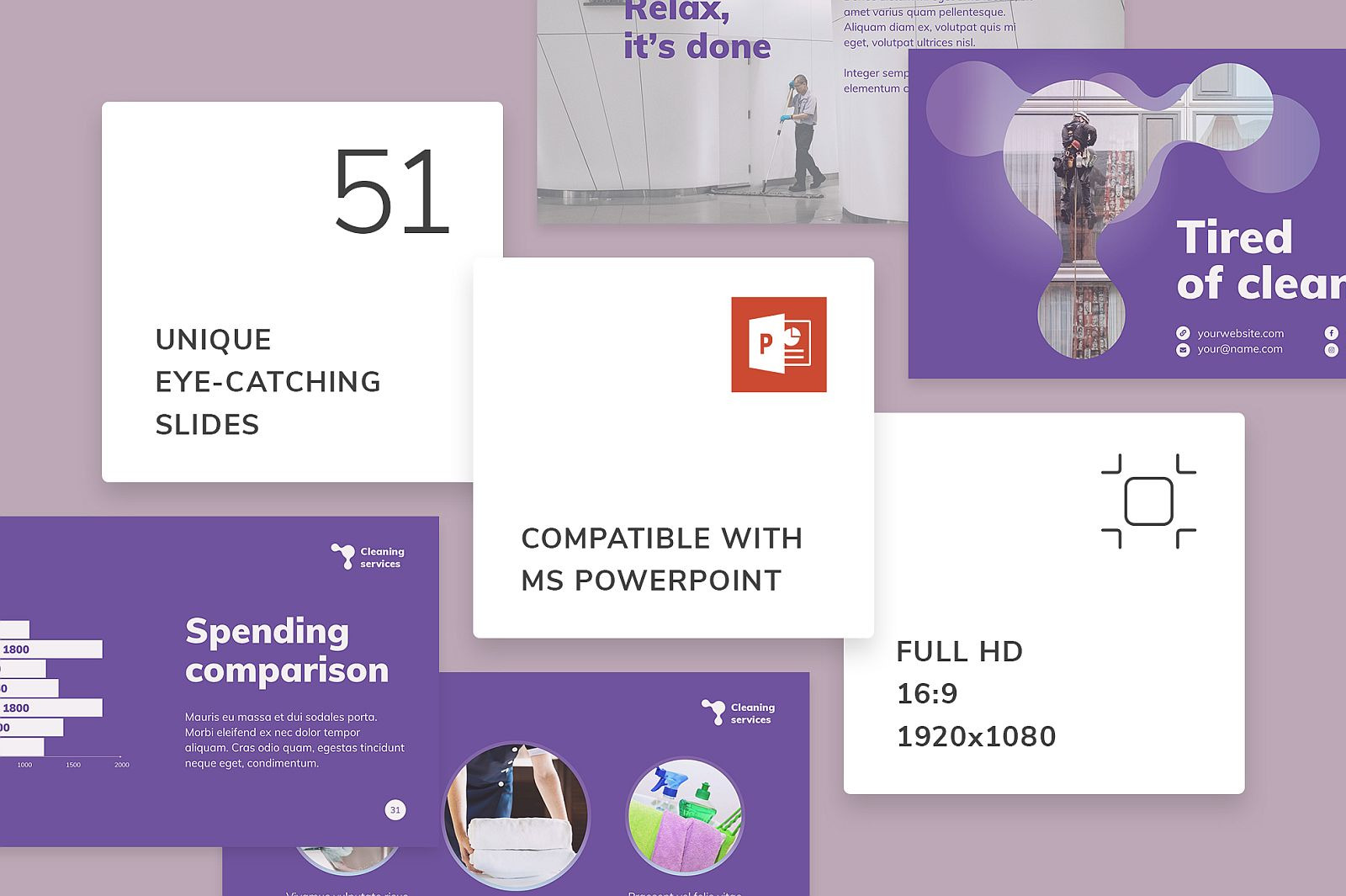 Cleaning Service Presentation PowerPoint template
