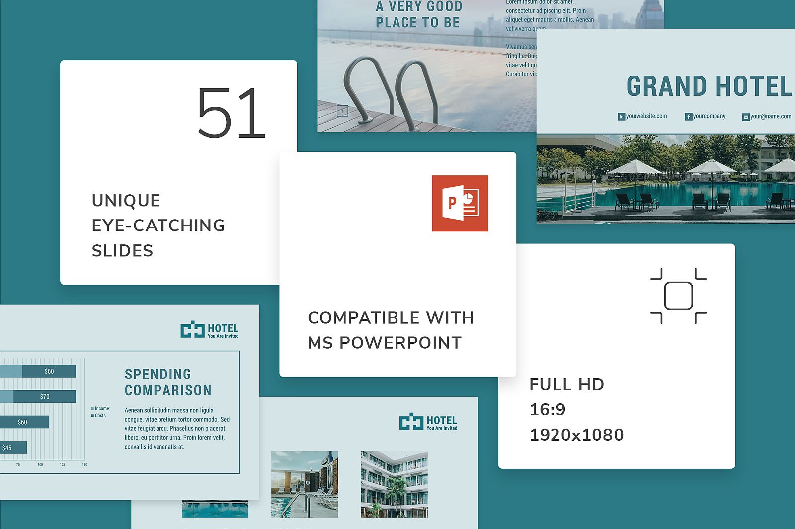 Hotel Presentation PowerPoint template - TemplateMonster