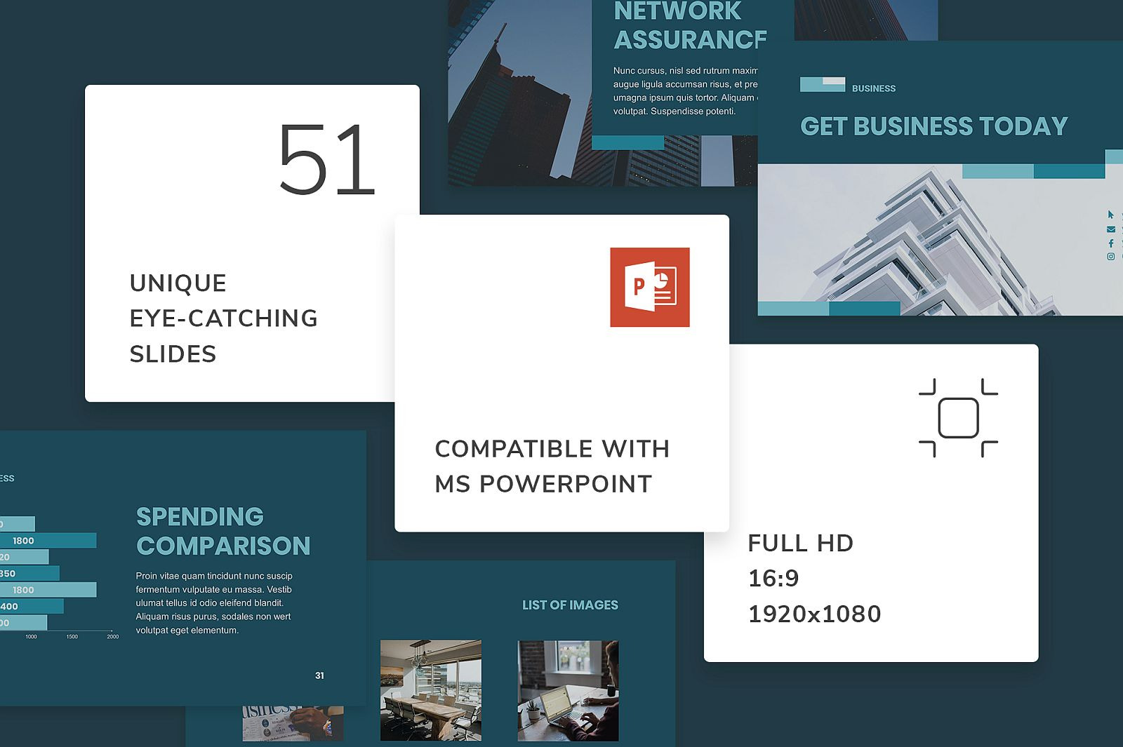 Business Networking Presentation PowerPoint template