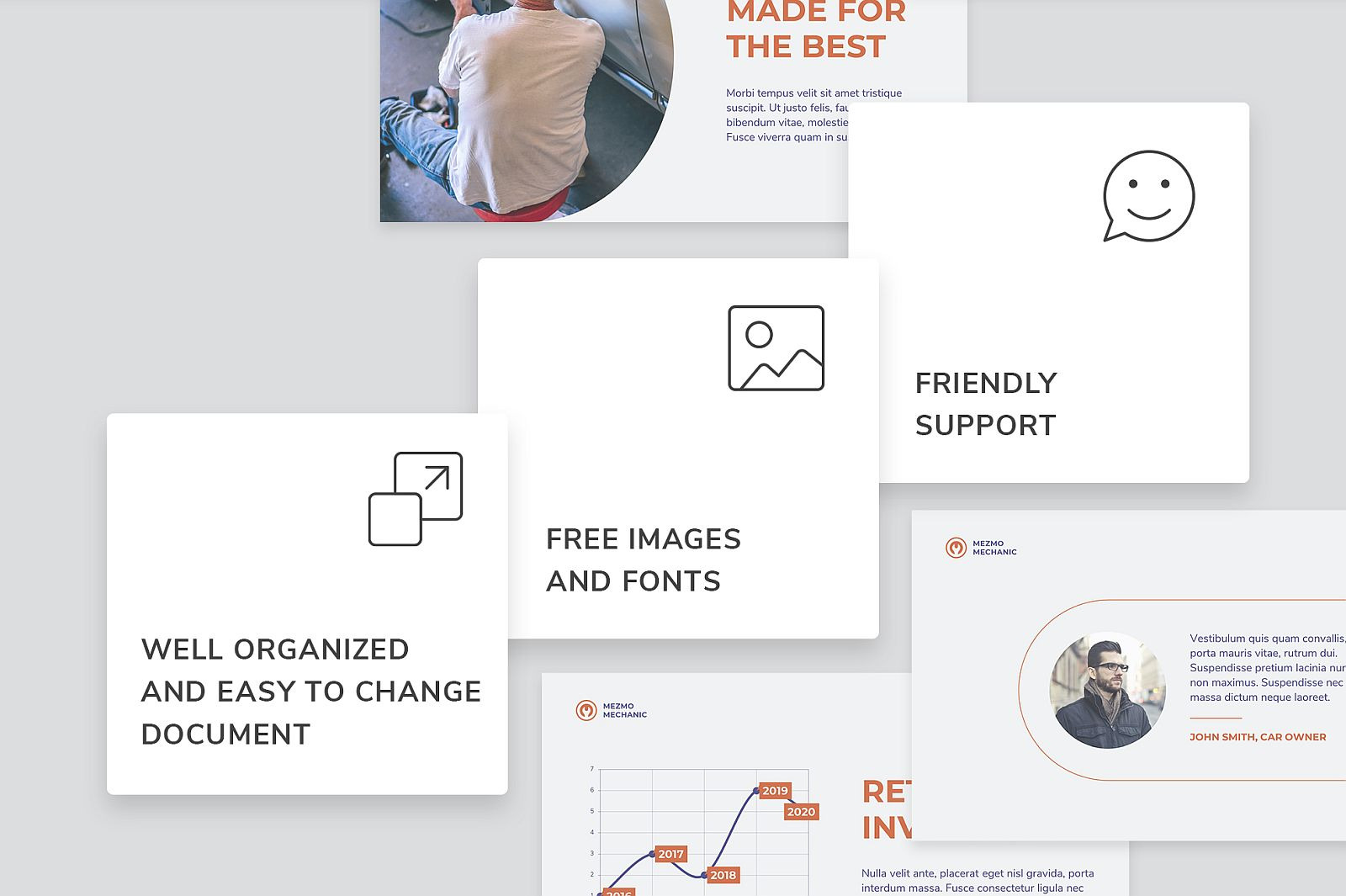Car Repair Presentation PowerPoint template - TemplateMonster