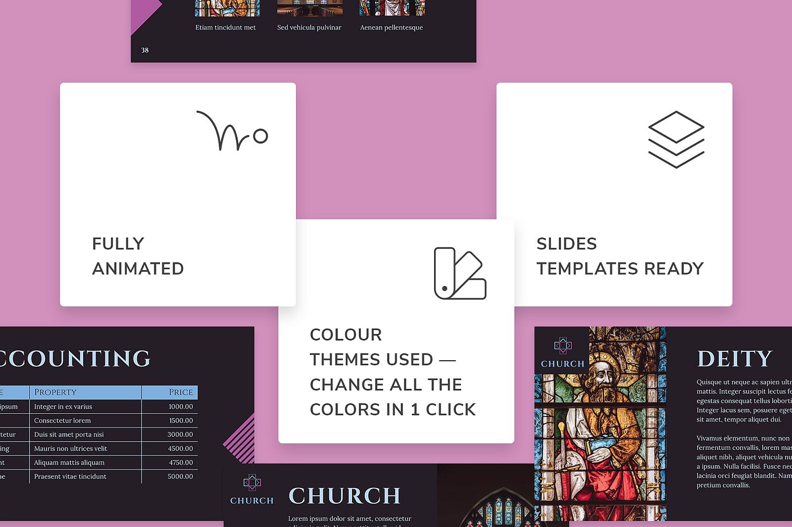 Church Presentation PowerPoint template - TemplateMonster