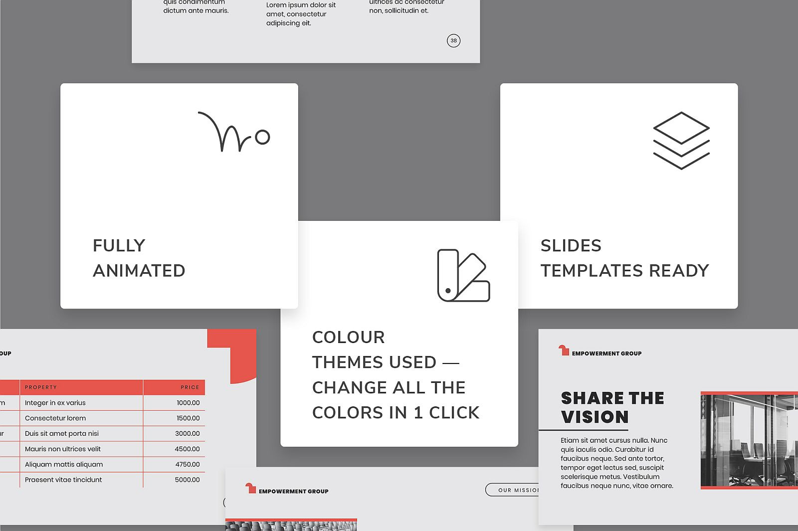 Conference Presentation PowerPoint template - TemplateMonster