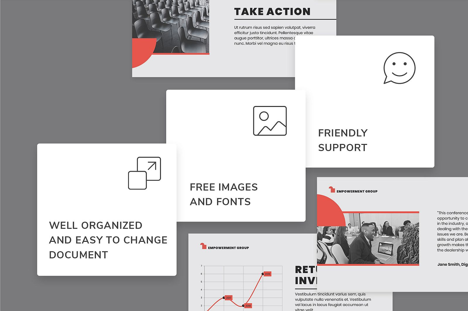 Conference Presentation PowerPoint template - TemplateMonster
