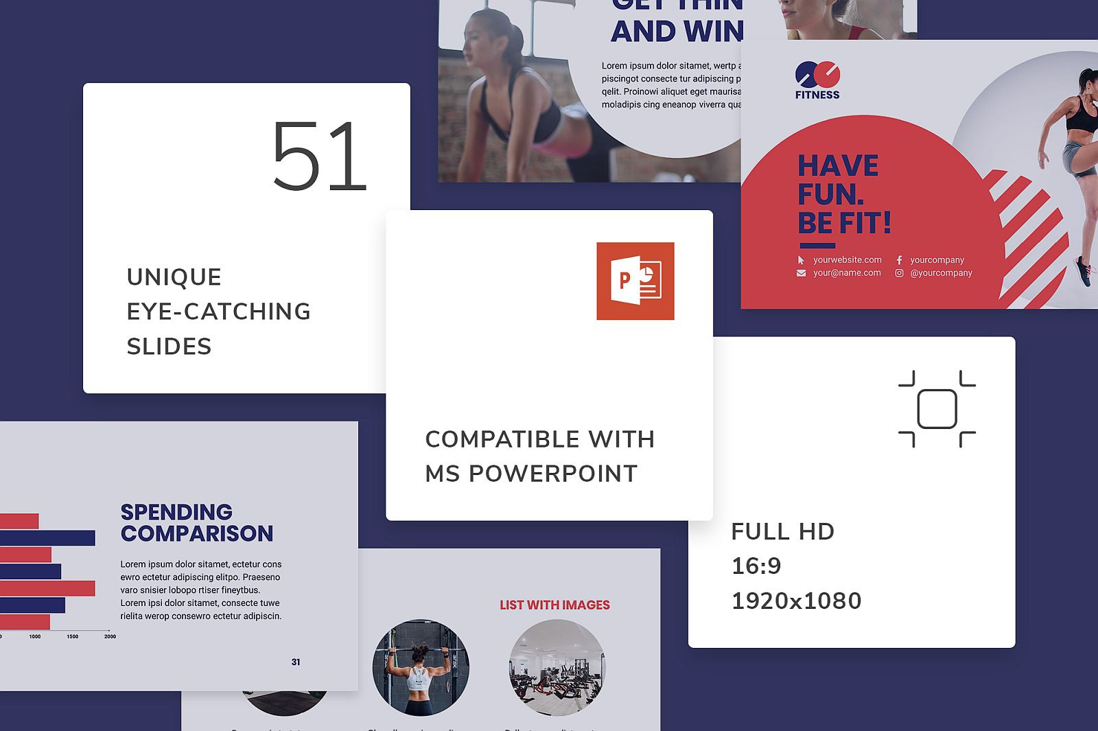 Fitness Trainer Presentation Powerpoint Template