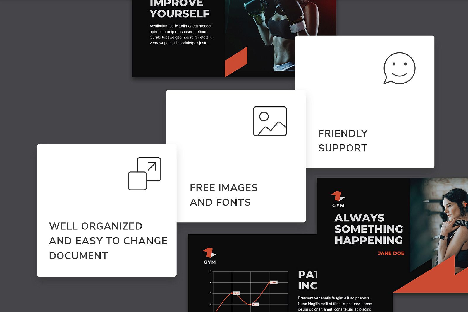 Gym Presentation Powerpoint Template Templatemonster