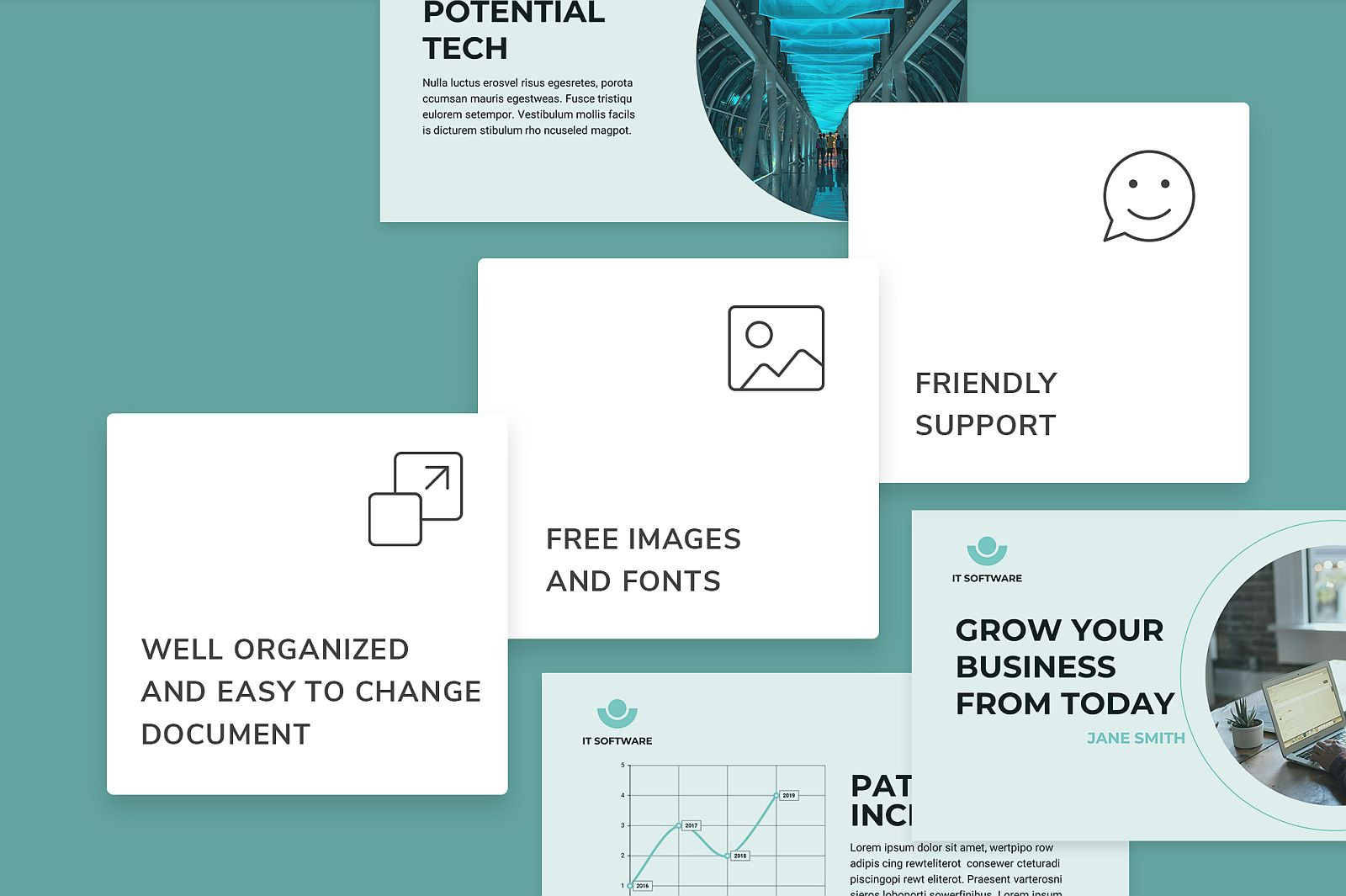 IT Software Presentation PowerPoint template