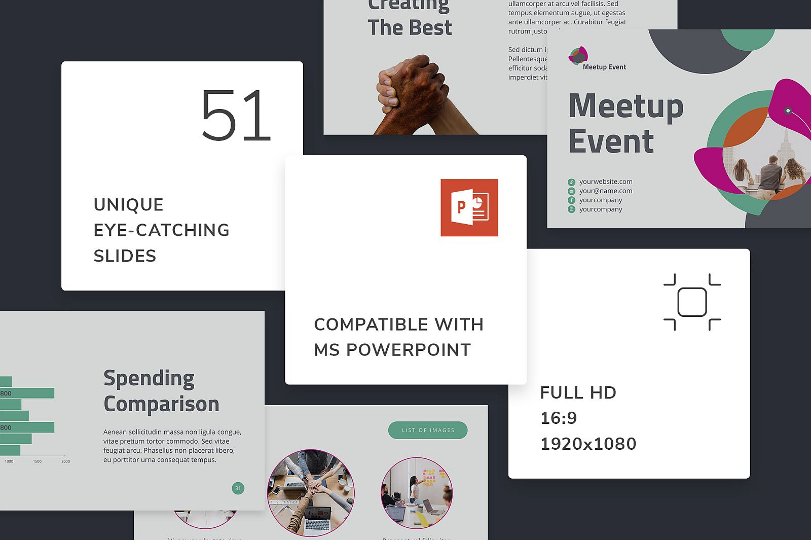 Meetup Event Presentation PowerPoint template
