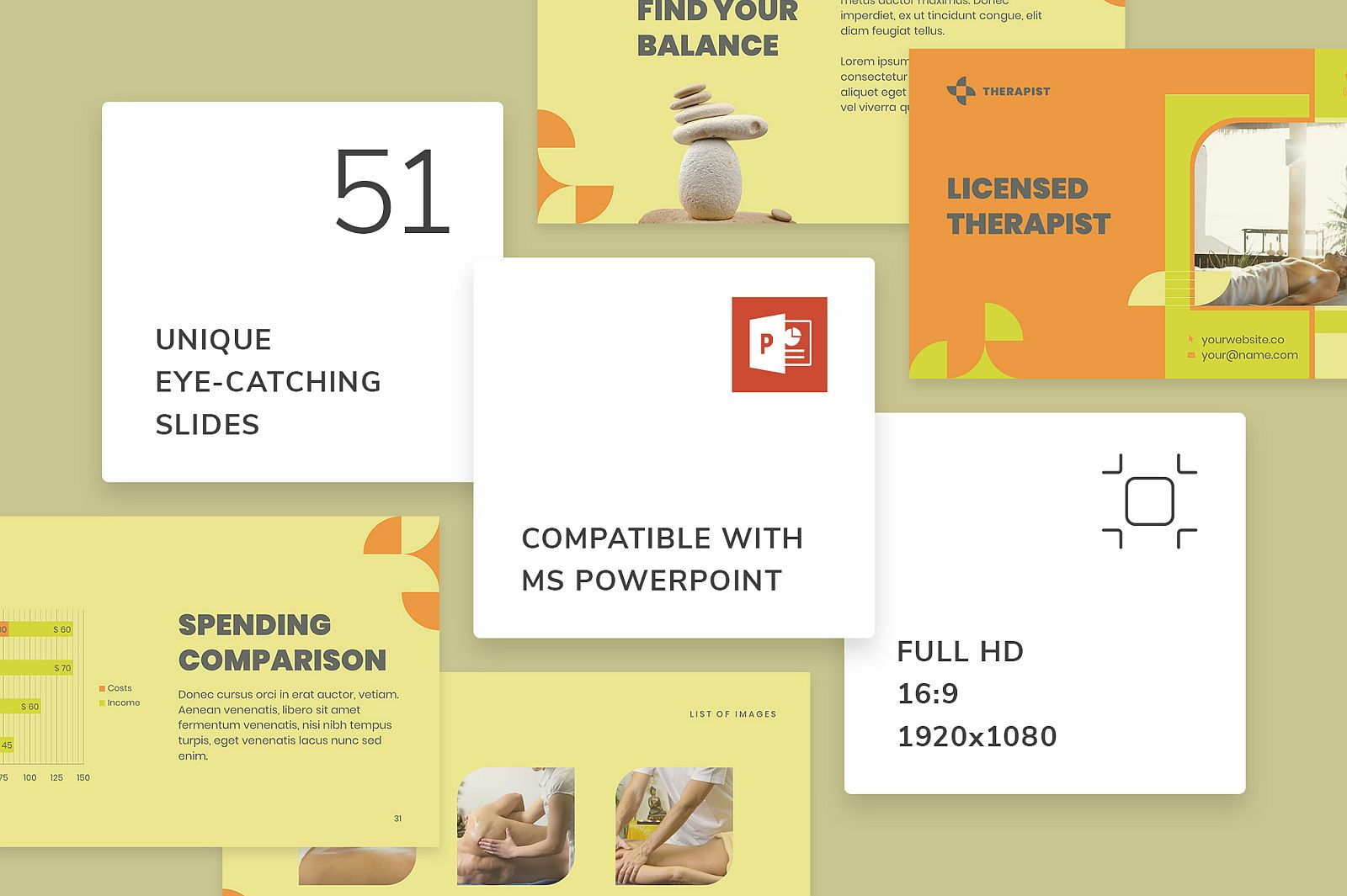 Therapist Presentation PowerPoint template - TemplateMonster