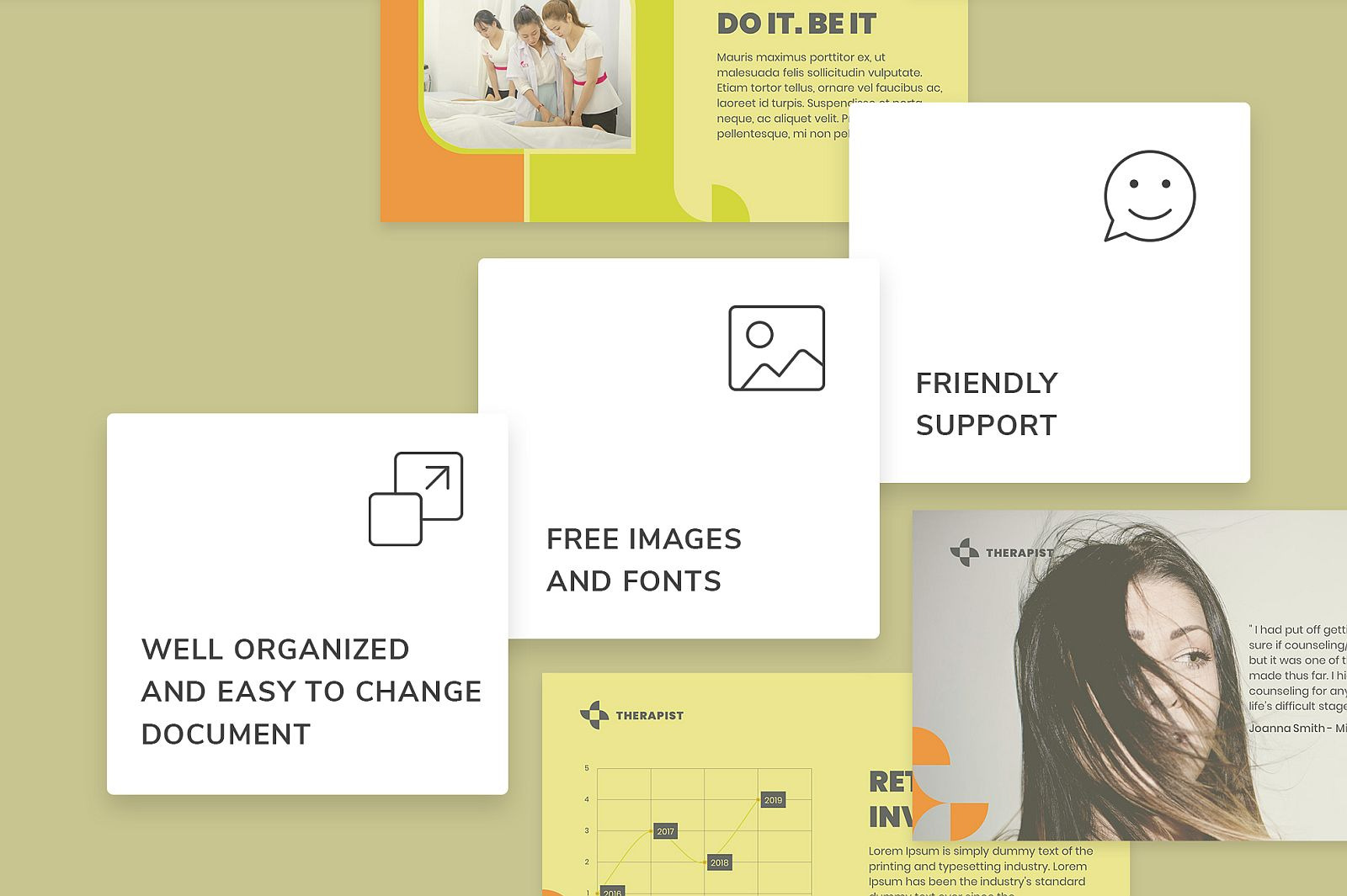 Therapist Presentation PowerPoint template - TemplateMonster