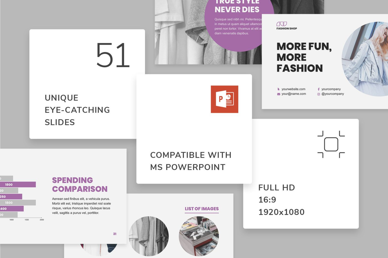 Fashion Shop Presentation PowerPoint template