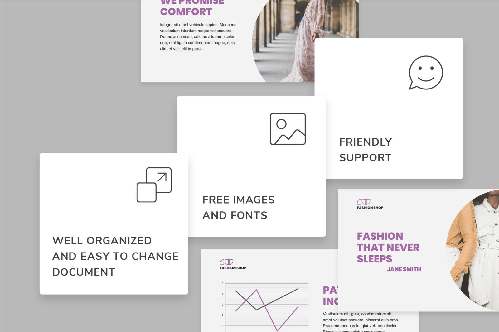 Fashion Shop Presentation PowerPoint template