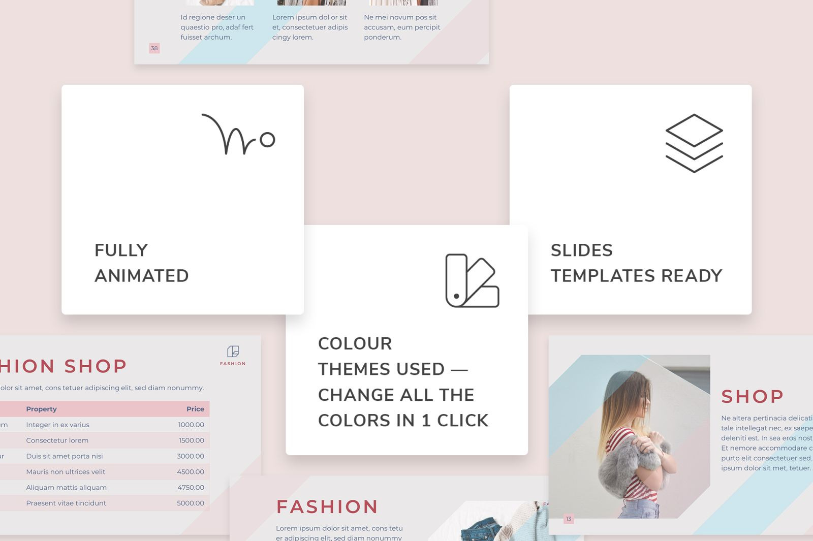 Fashion Presentation PowerPoint template - TemplateMonster