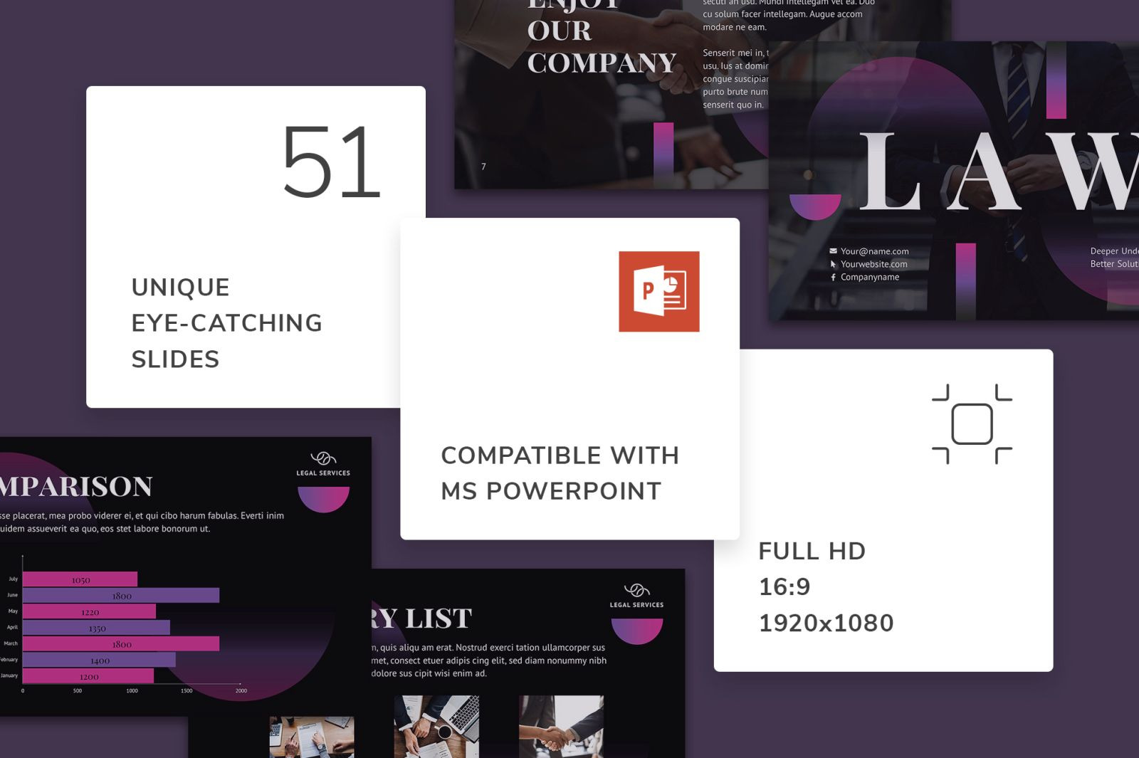 Lawyer Presentation PowerPoint template - TemplateMonster