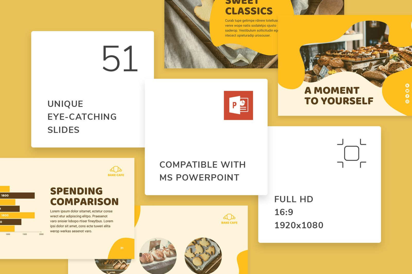 Bakery Cafe Presentation PowerPoint template