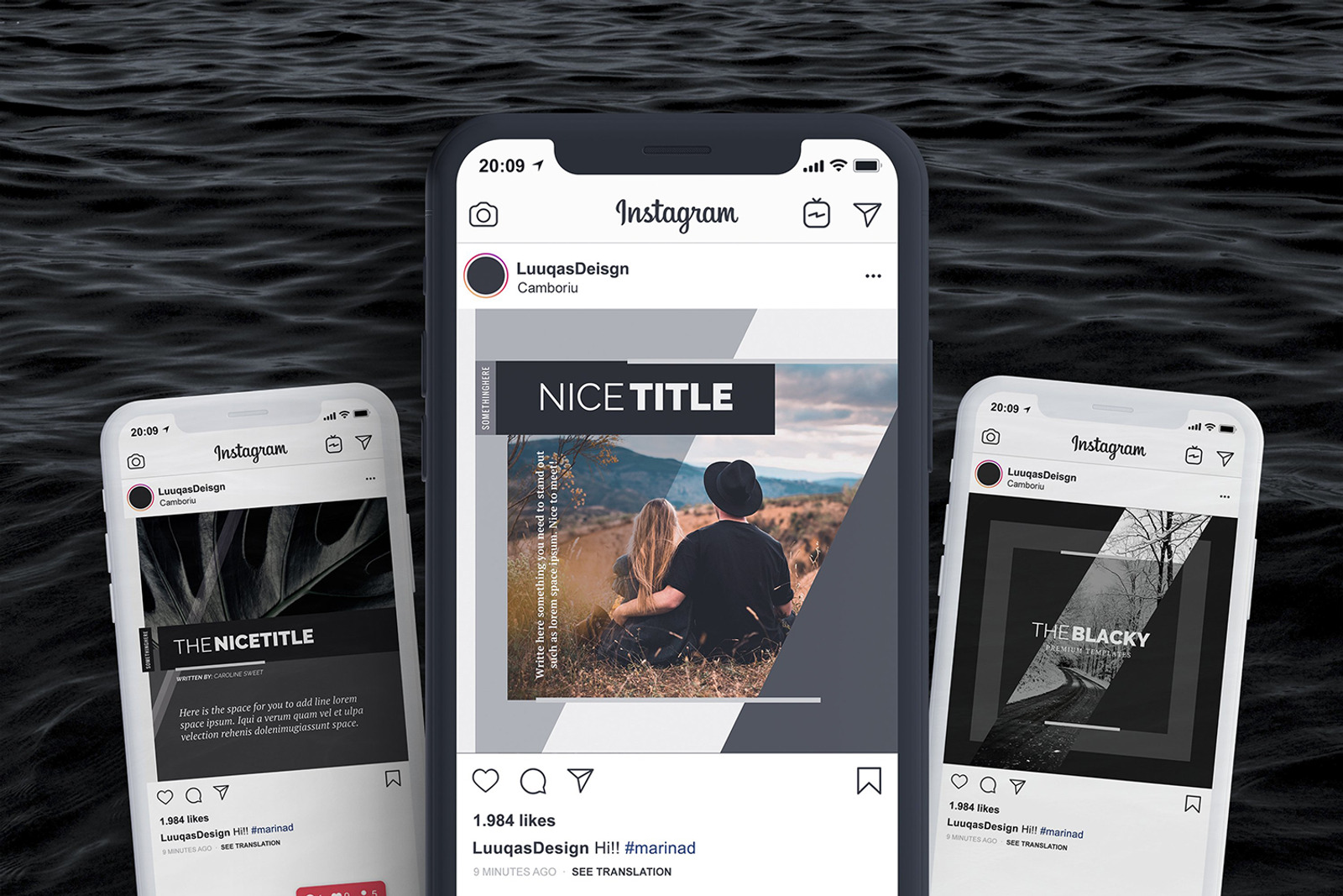 Black Templates for Social Media #153412 - TemplateMonster