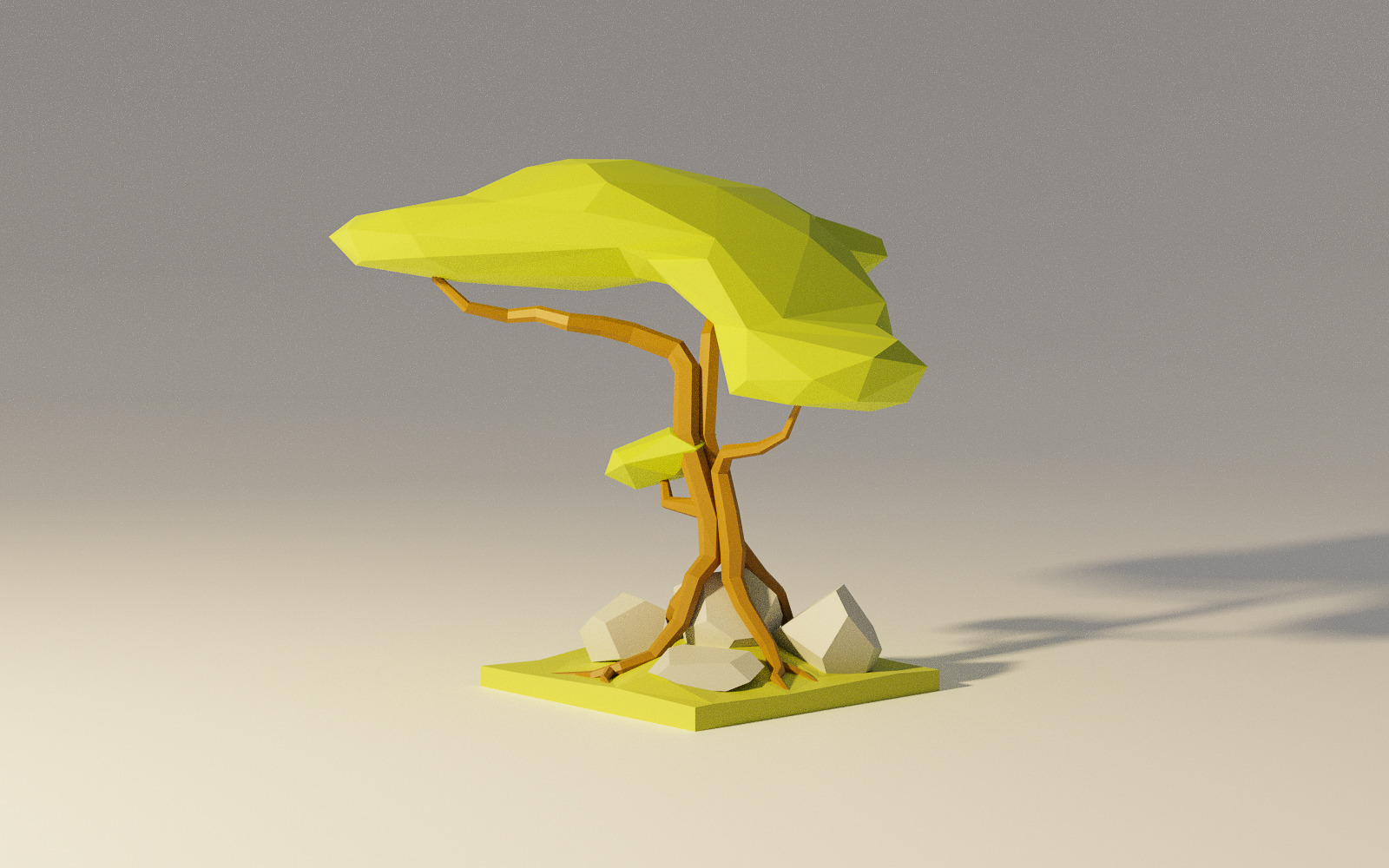 Low Poly Jungle Tree 3D Model #142975 - TemplateMonster