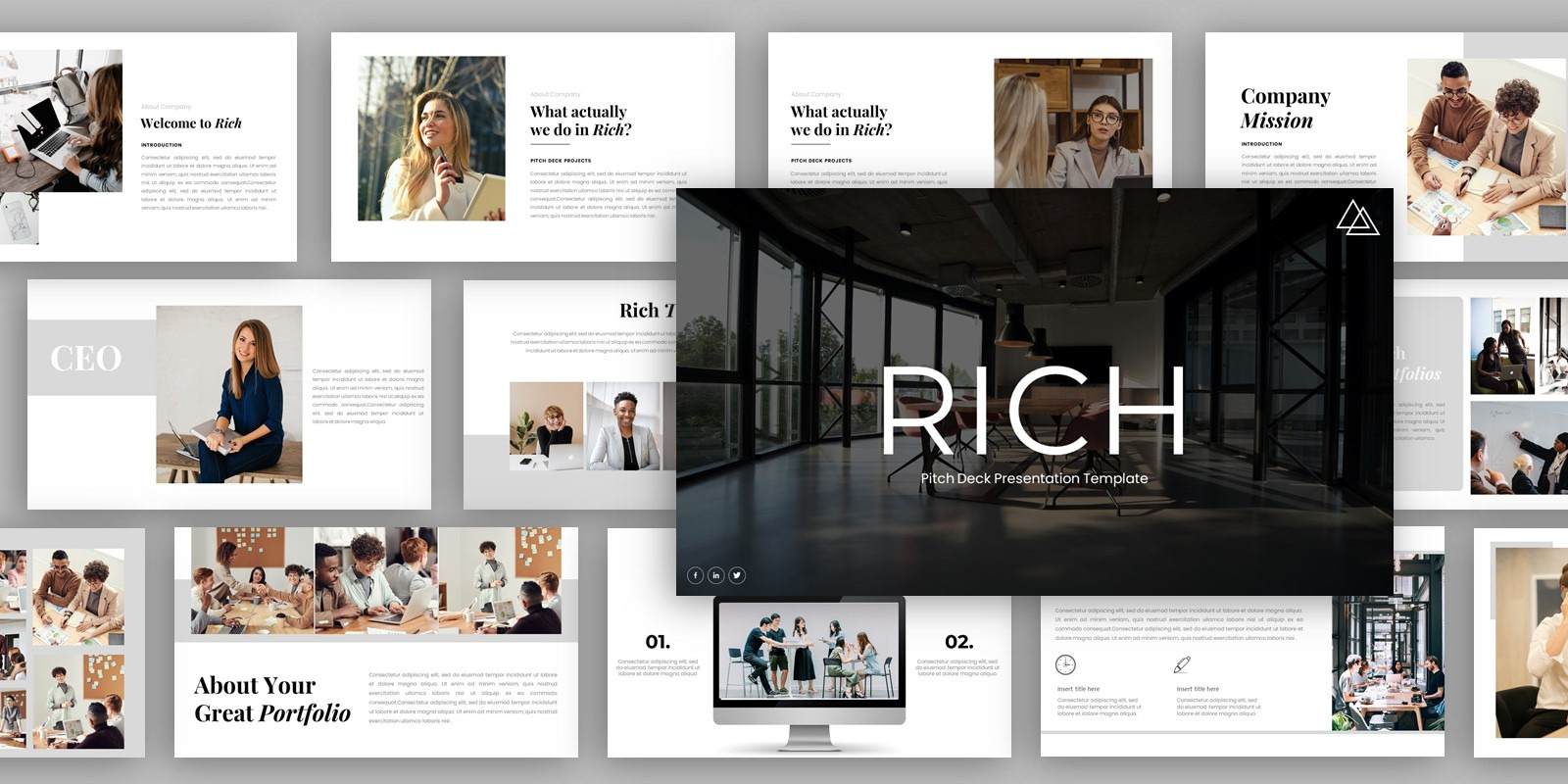 Rich - Business Presentation PowerPoint template
