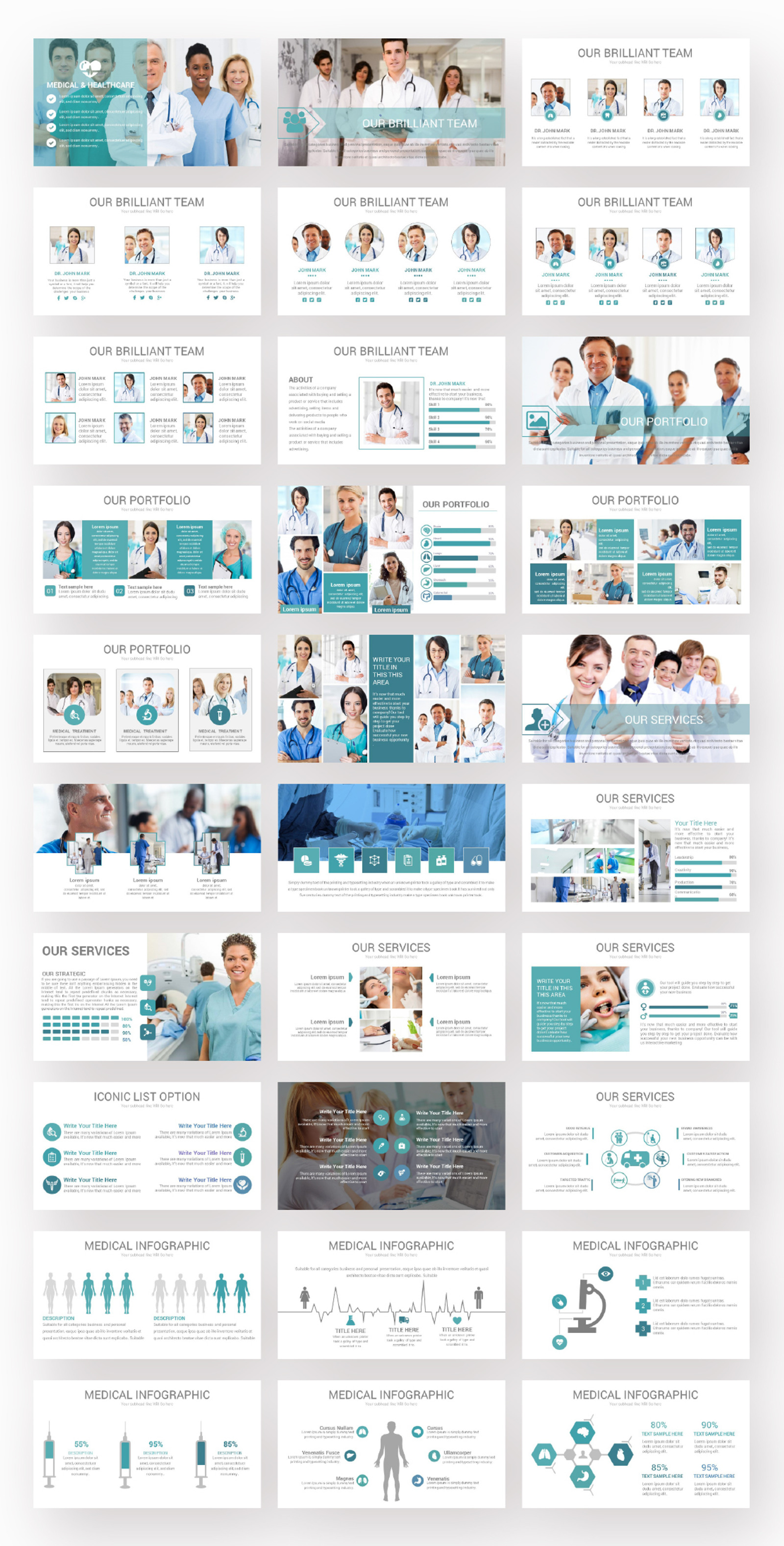 Medical & Healthcare Presentation PowerPoint template