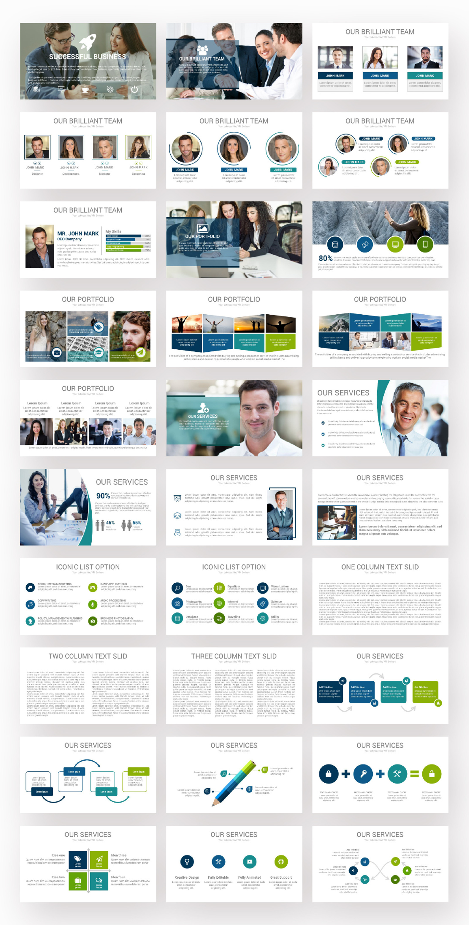 Successful Business Presentation PowerPoint template