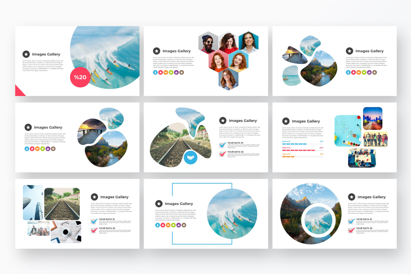 Gallery PowerPoint Presentation Template - TemplateMonster