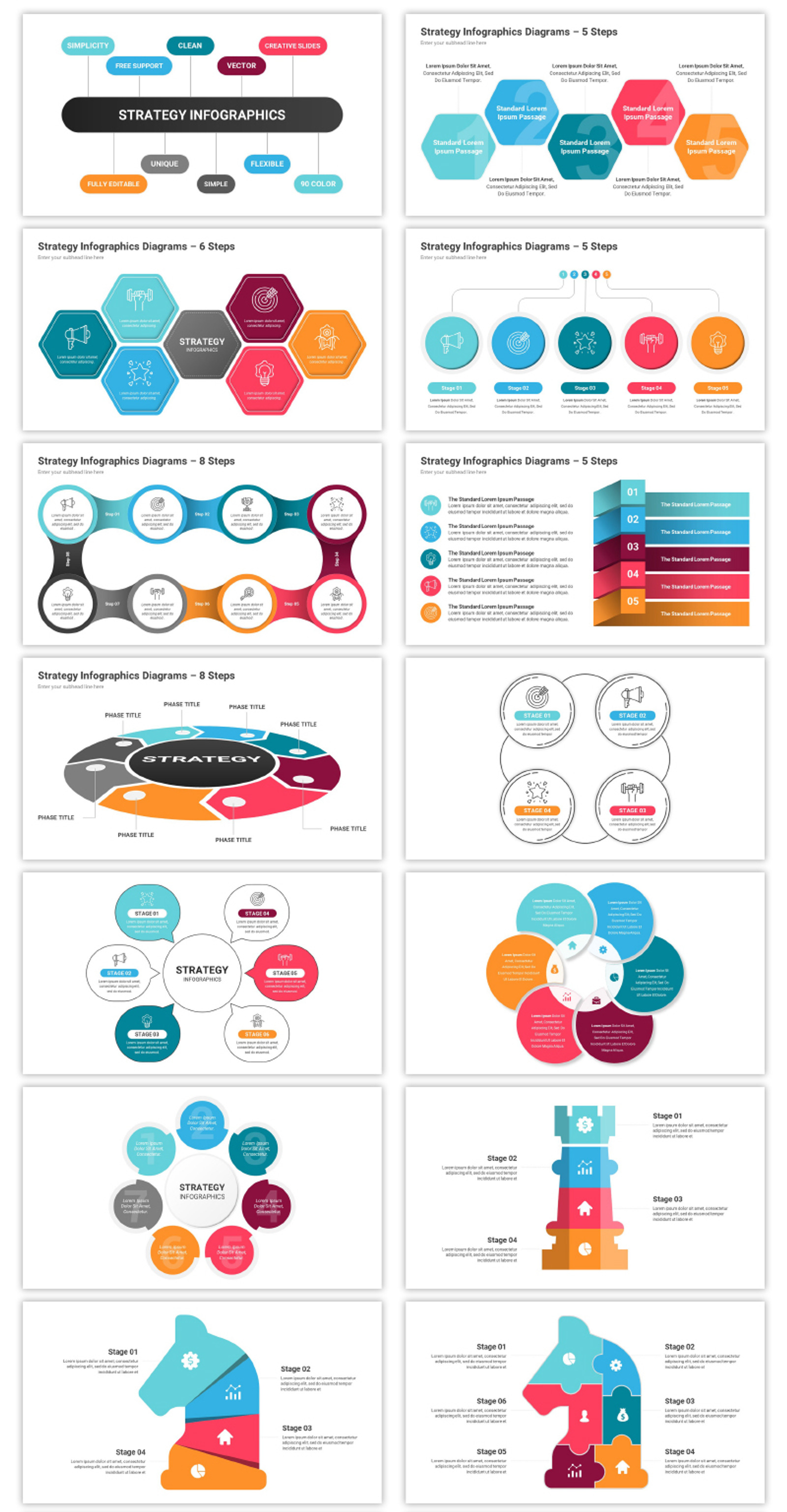 Strategy Infographics Powerpoint Template Diagrams