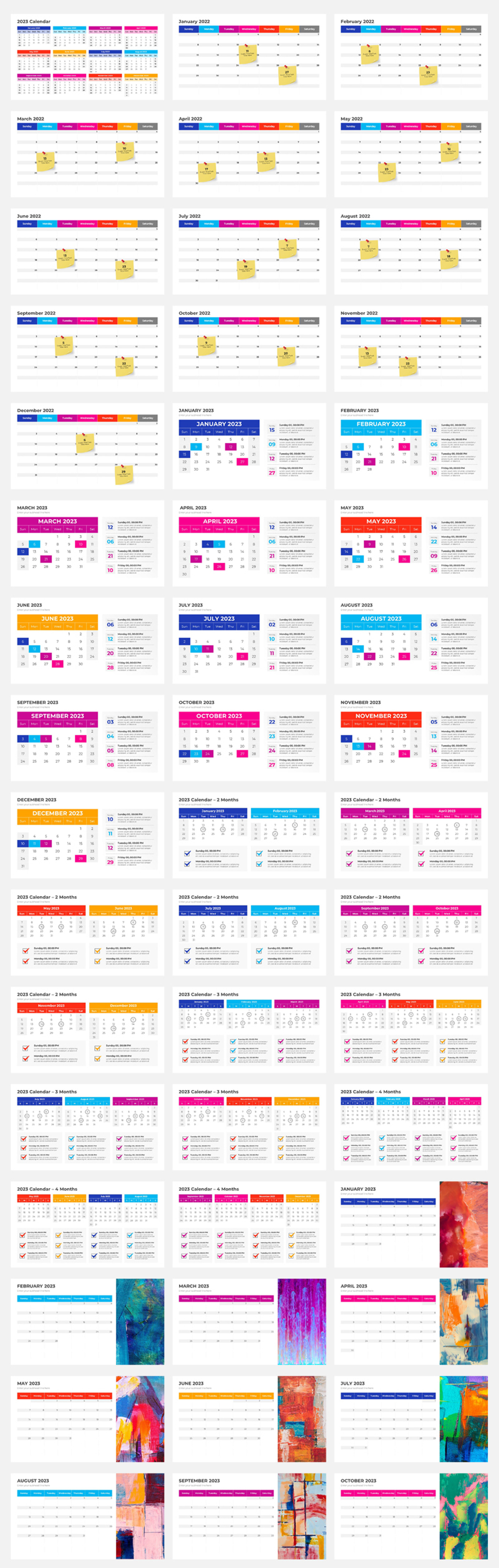Calendar 2023 PowerPoint Template Design - TemplateMonster