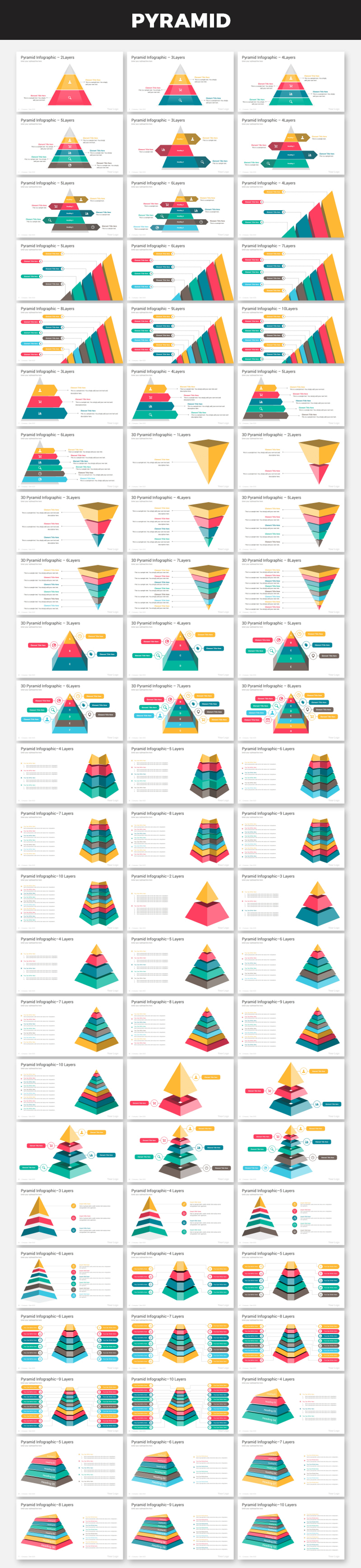 PowerPoint Infographics Golden Templates Bundle