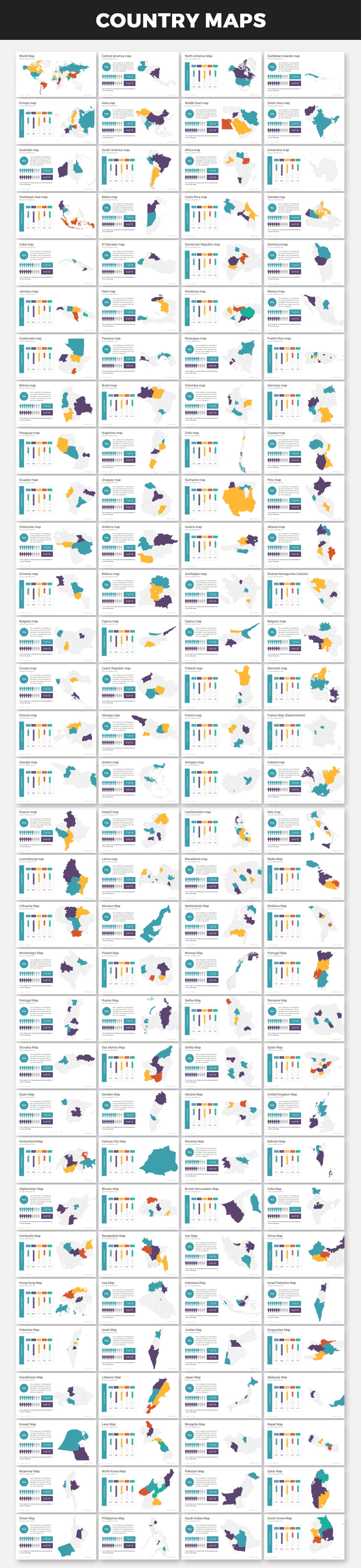 PowerPoint Infographics Golden Templates Bundle