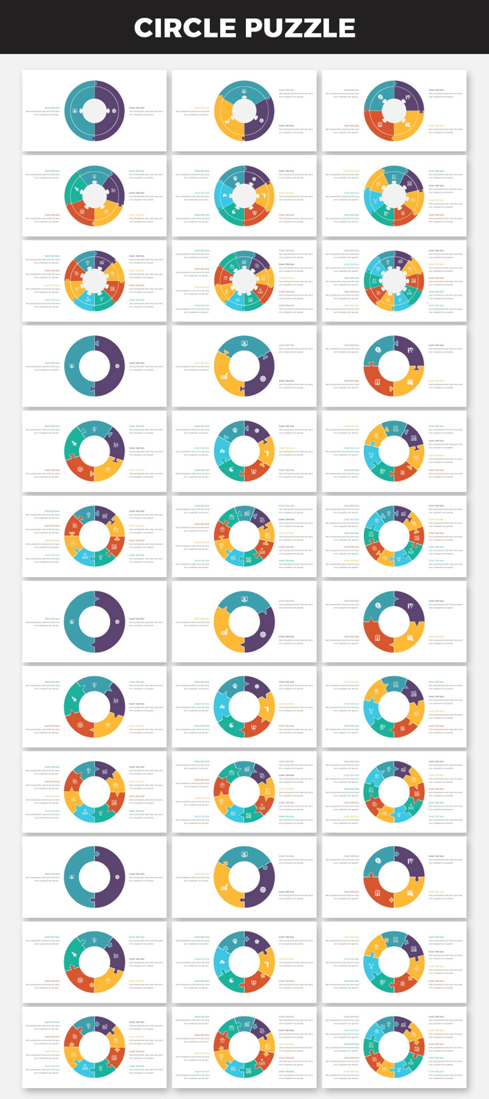 PowerPoint Infographics Golden Templates Bundle