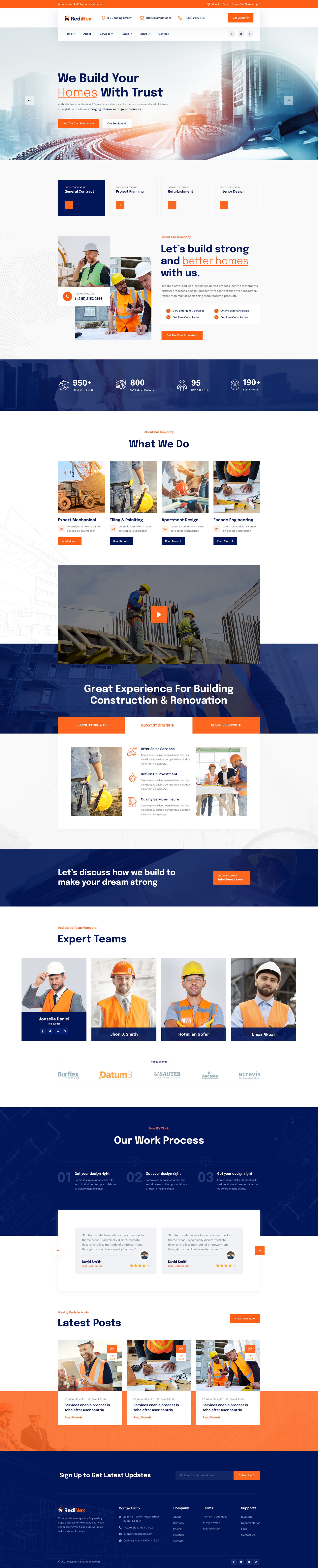 RediNex - Construction WordPress Theme - TemplateMonster