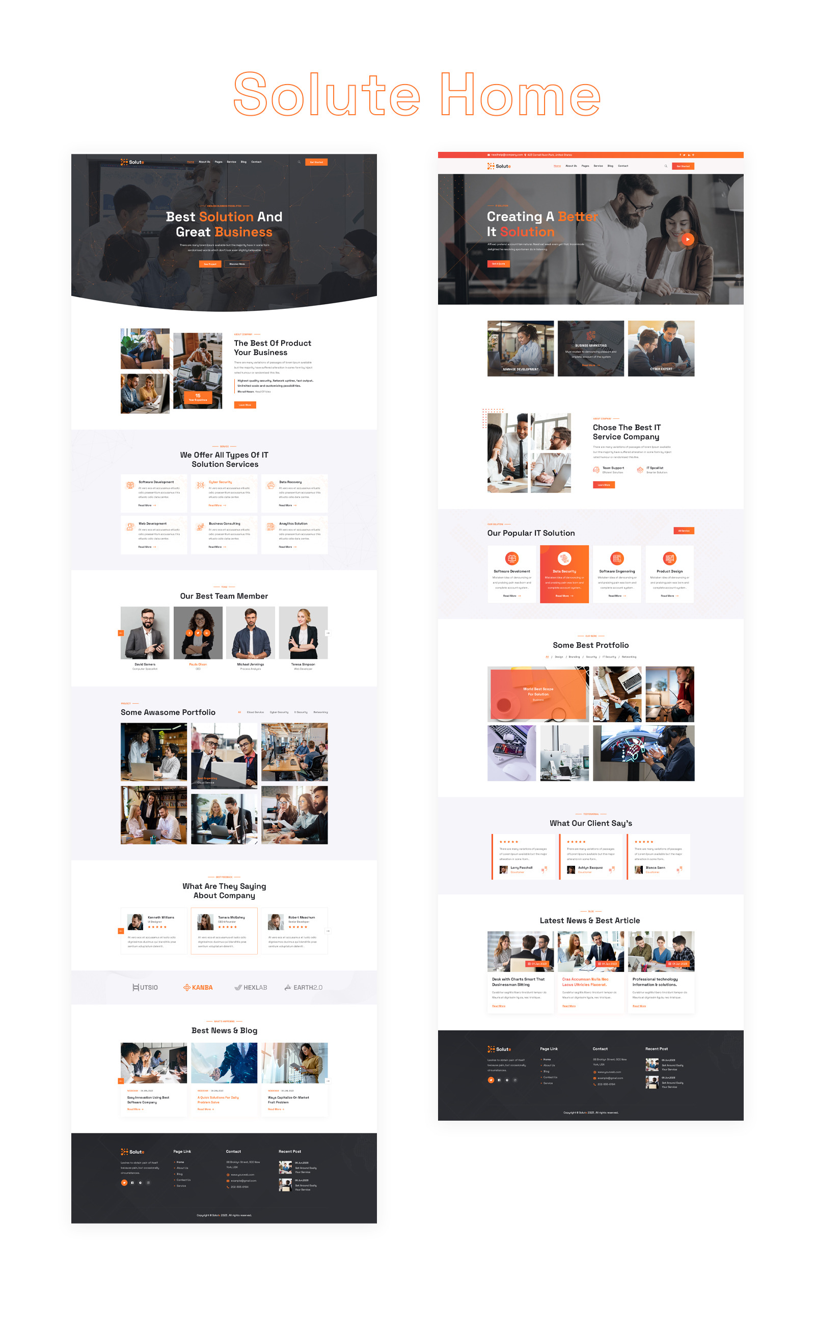 Solute - Technology & IT Solutions Wordpress Theme
