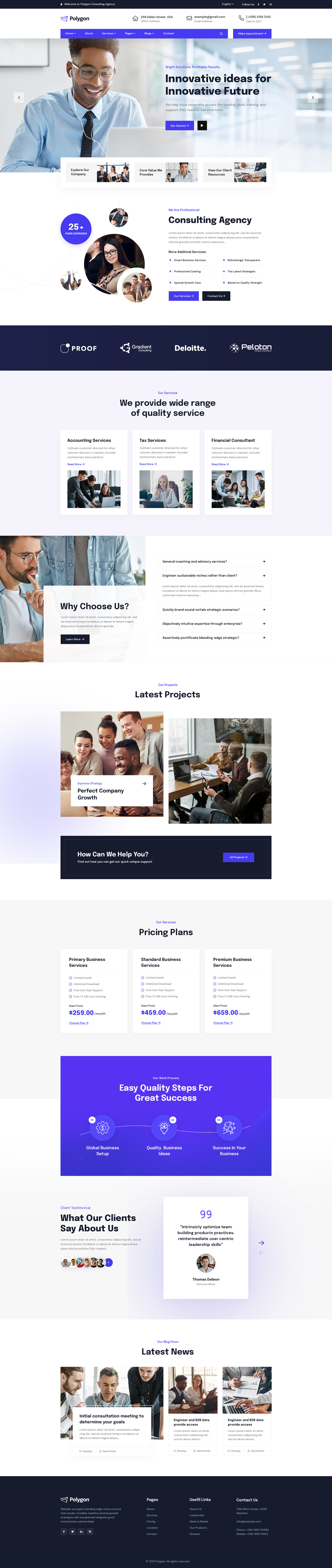 Polygon - Business Consulting WordPress Theme