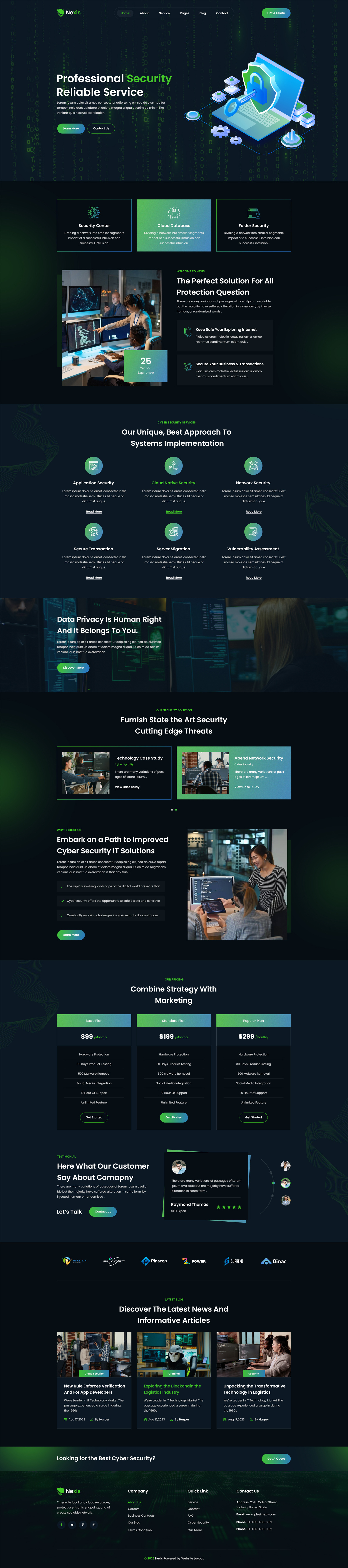 Nexis - Cyber Security WordPress Theme - TemplateMonster
