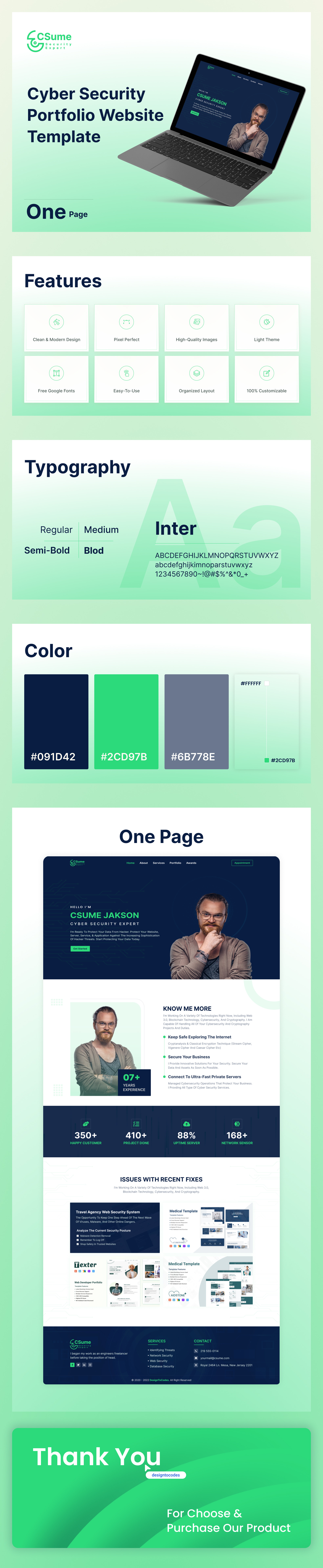 Csume – Responsive Cyber Security Portfolio Next.Js Template