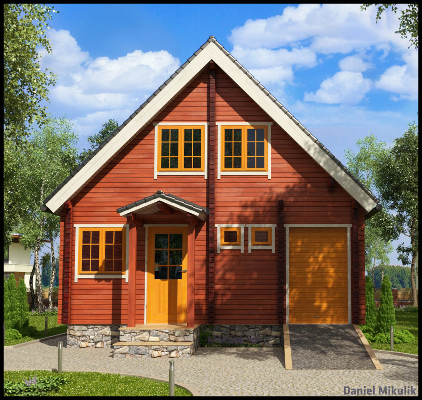 Wooden House High Poly 3d Model #185926 - TemplateMonster