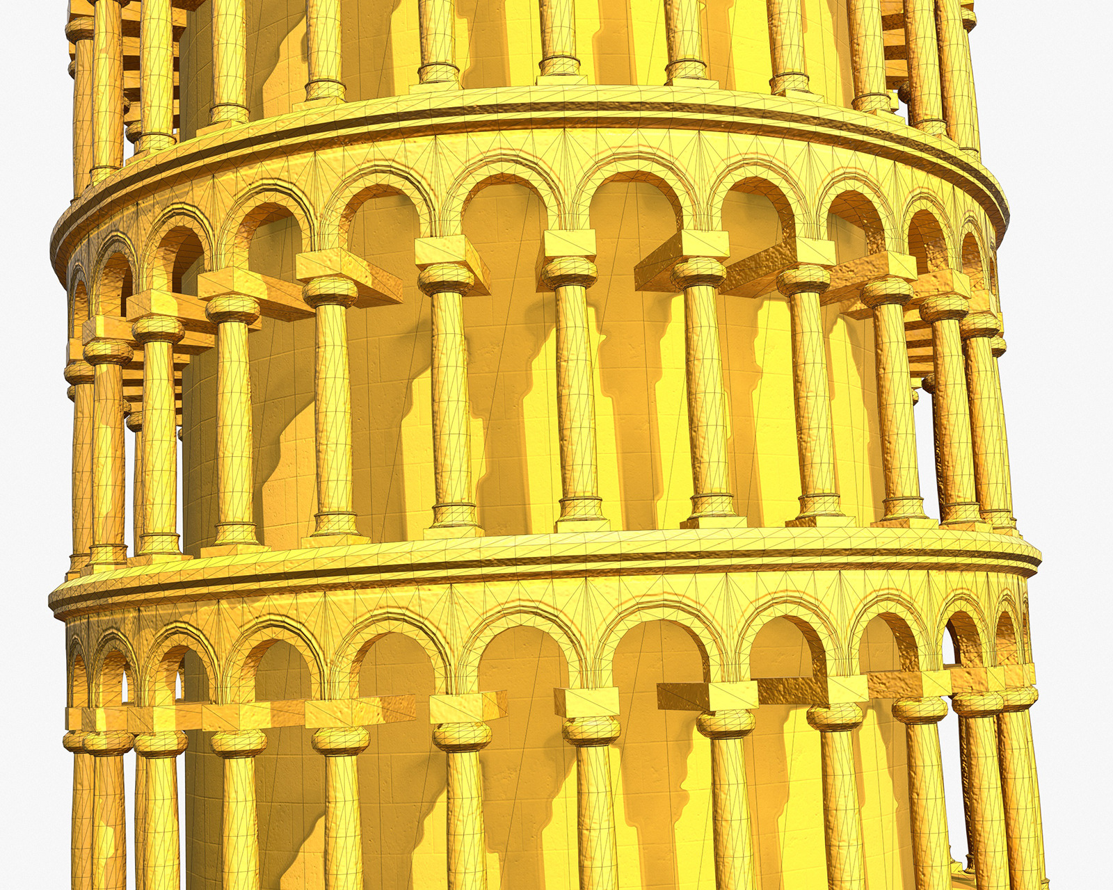 Pisa Tower PBR MidPoly 3d Model #187085 - TemplateMonster