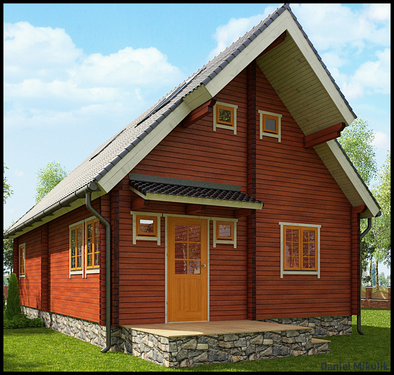 Wooden House High Poly 3d Model #185926 - TemplateMonster