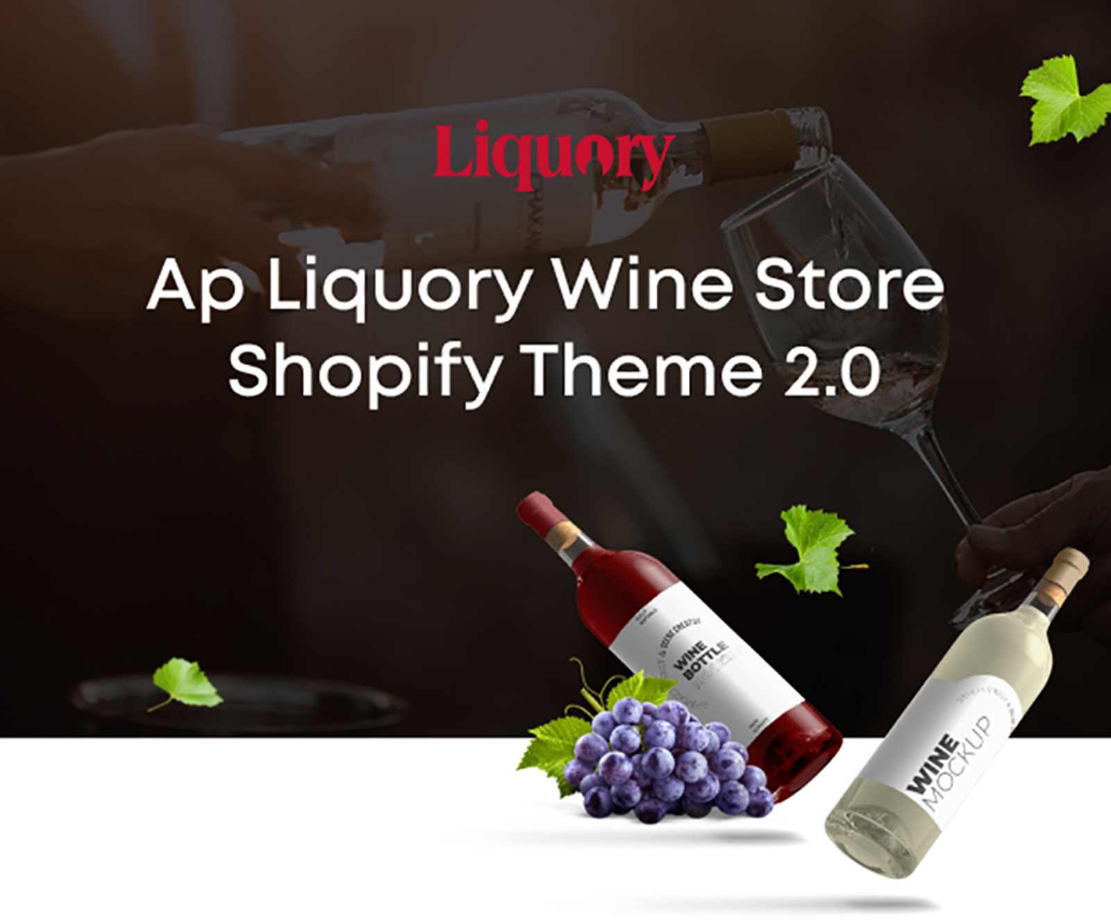 Ap Liquory Wine Shop Shopify Theme #288370 - TemplateMonster