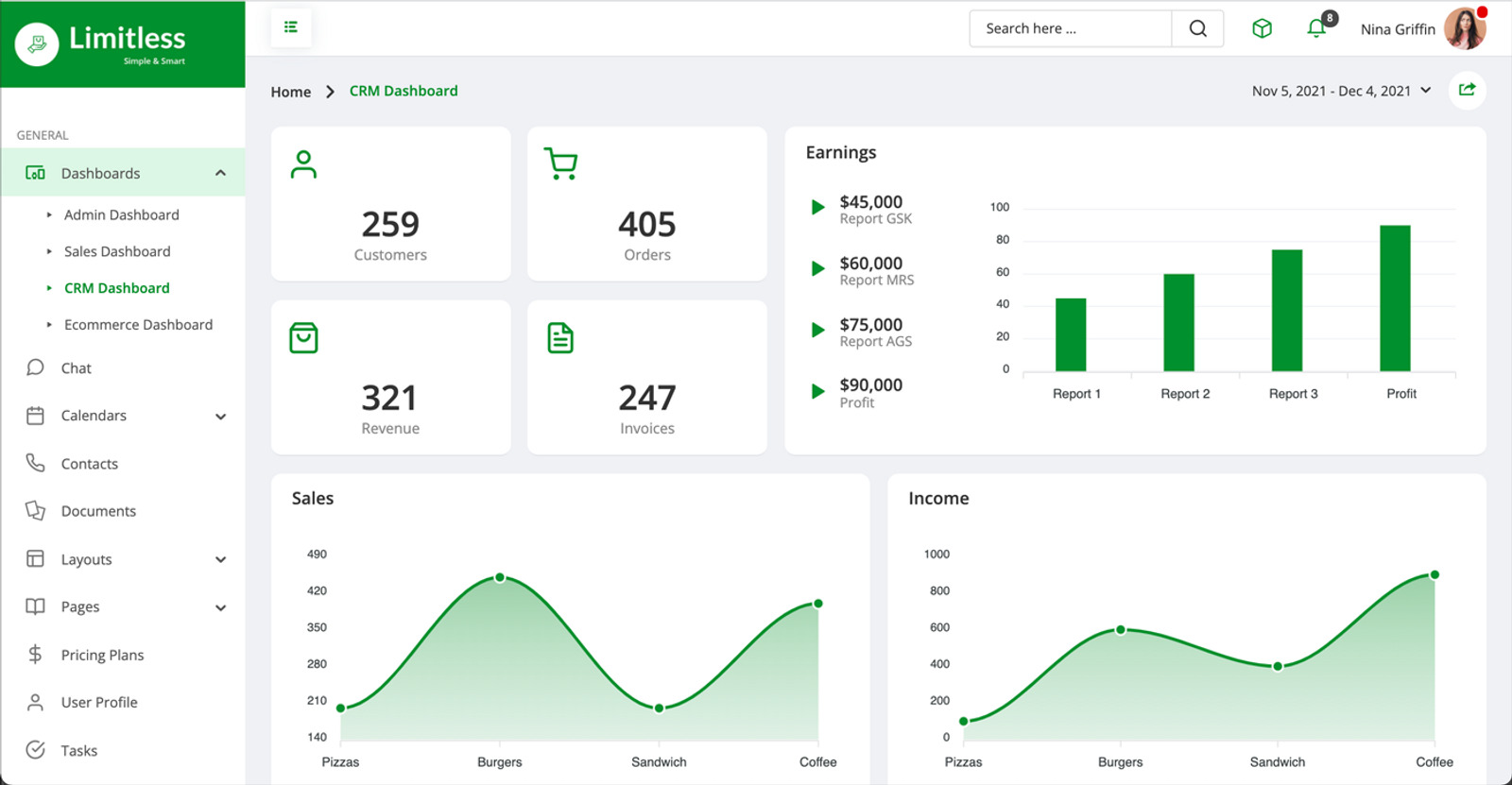 Limit Less - Bootstrap 5 Admin Dashboard - TemplateMonster