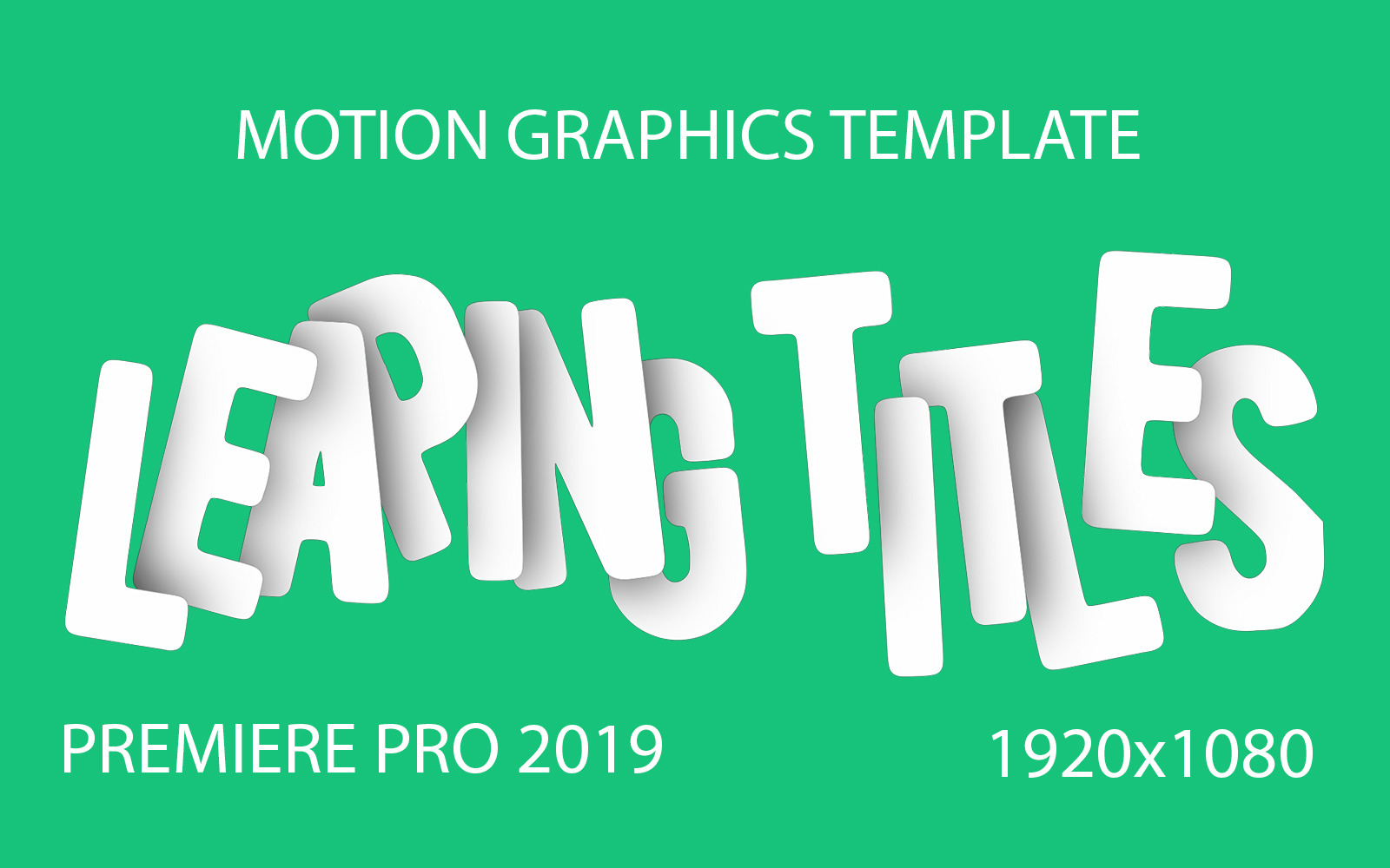 Leaping Titles Motion Graphics Template - TemplateMonster