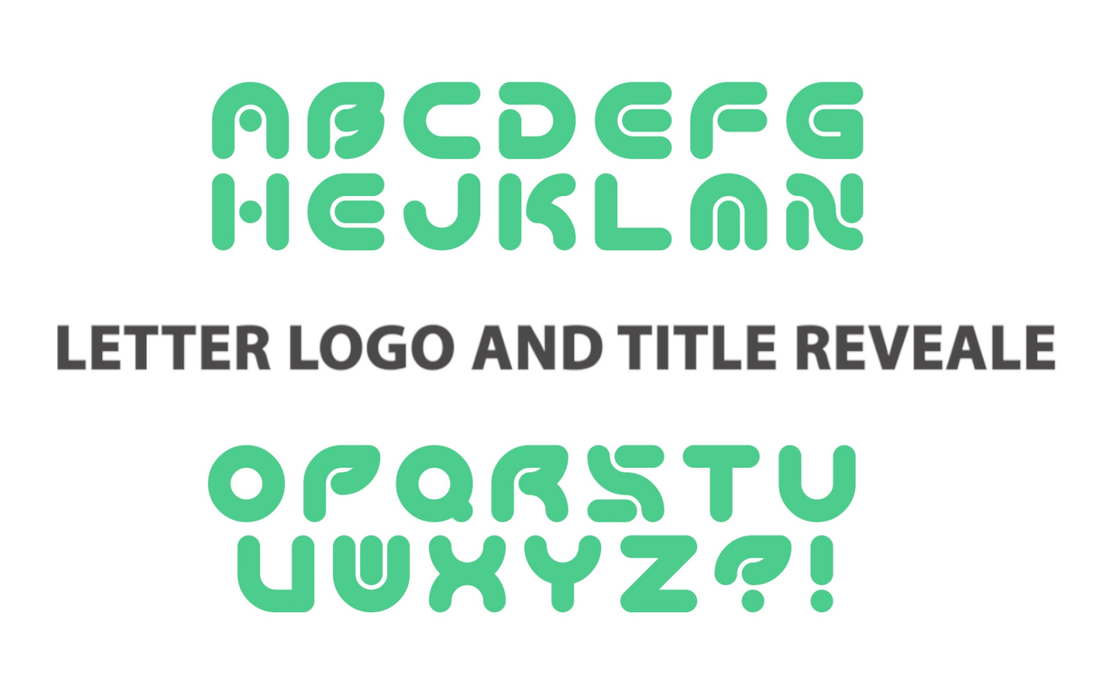 Logo Letter And Title Reveal Motion Graphics Template