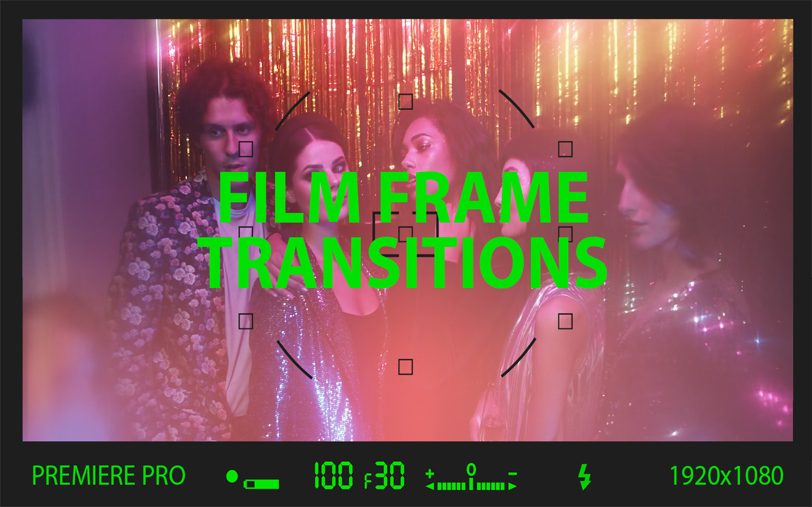 Film Frame Transitions Premiere Pro template