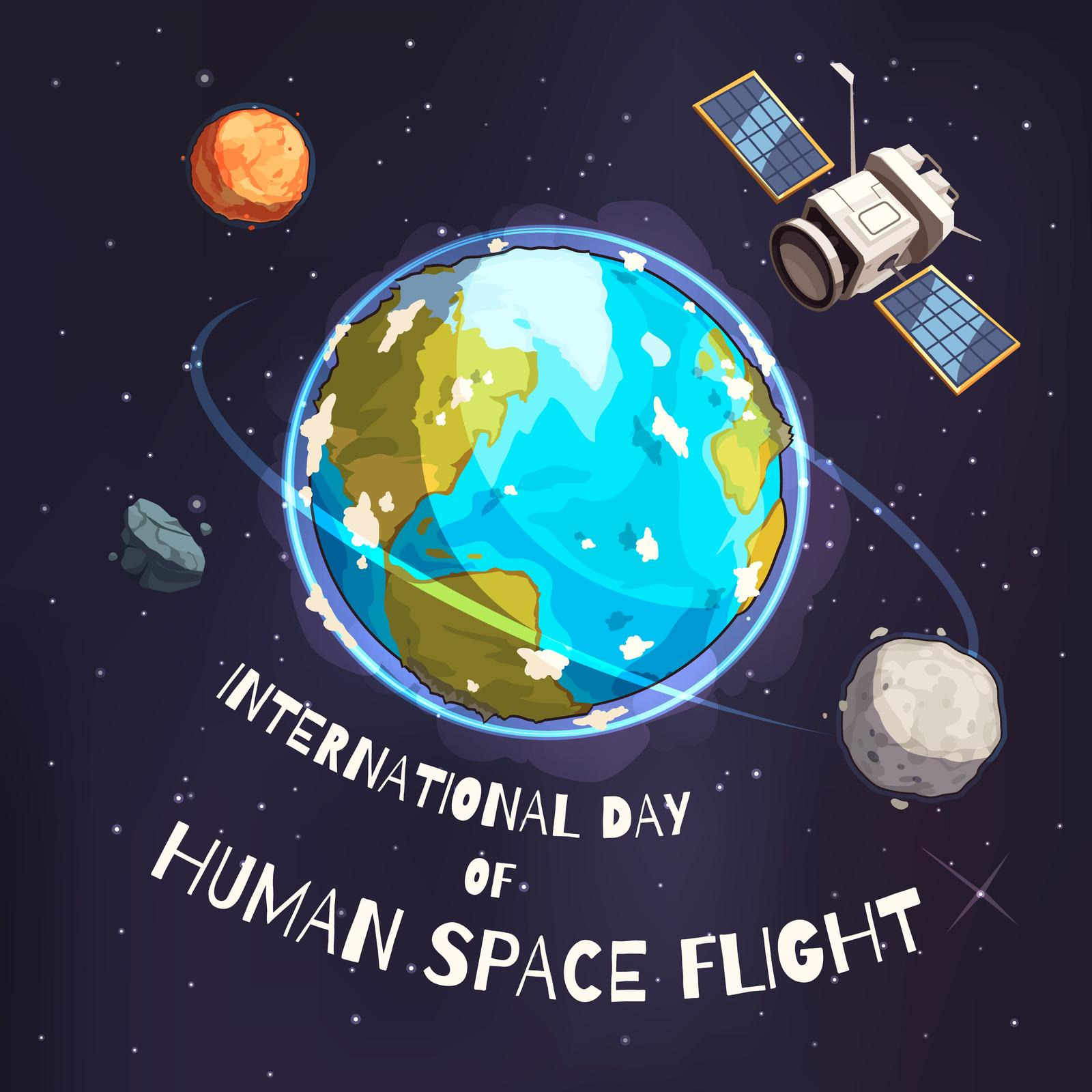 International Day Space 201212651 Vector Illustration Concept
